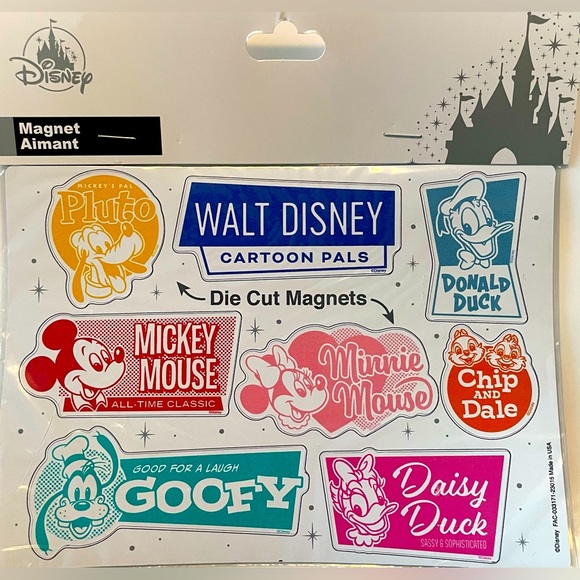 Disney | Accessories | Disney Cartoon Pals Magnet New 8 Individual ...